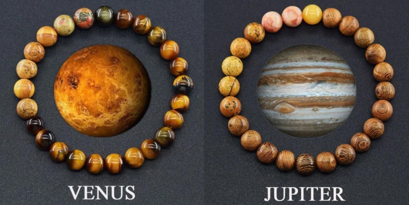 Handmade, Solar System Bracelet, Planets Collection, Beads, Sun, Earth ...