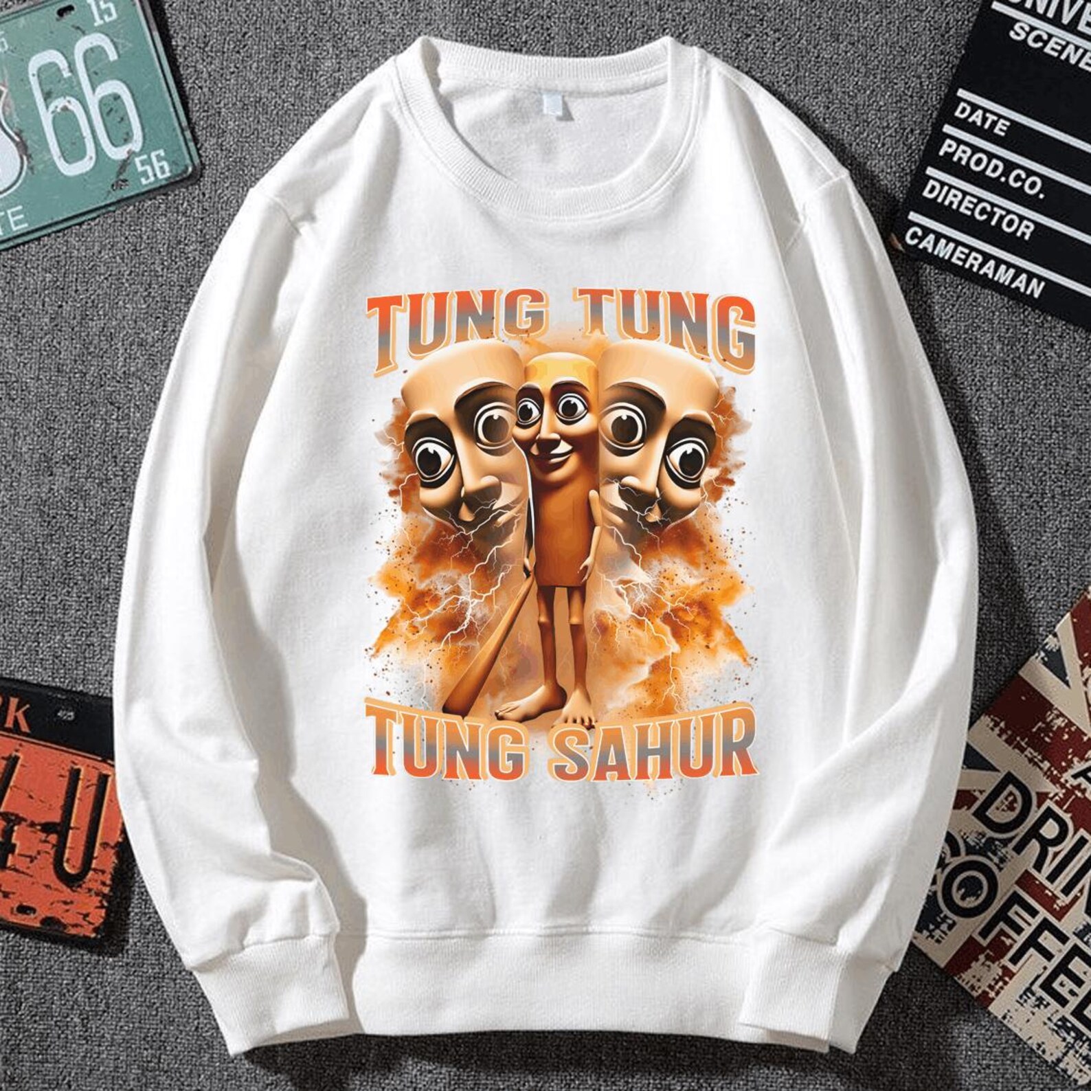 Tung Tung Tung Sahur Italian Brainrot Funny PNG, Baseball Bat Meme PNG ...