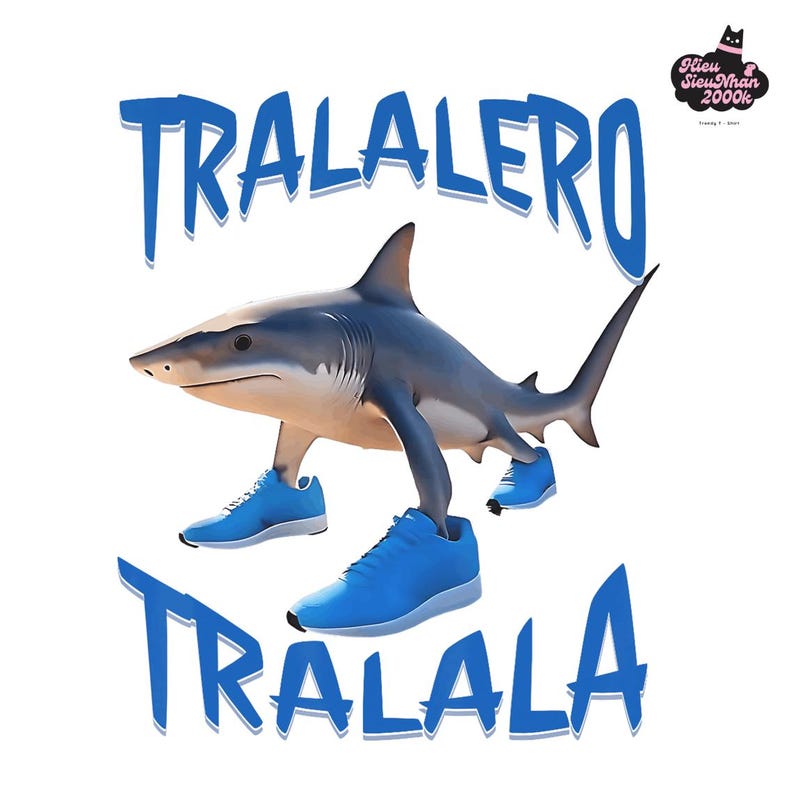 Tralalero Tralala Meme Funny, Tralalero Tralala Shark Meme PNG, Digital ...
