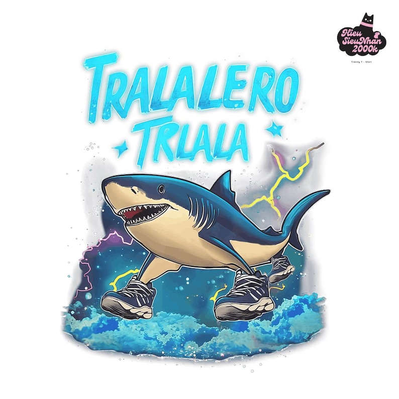 Tralalero Tralala Funny Shark Meme Retro, Tralalero Tralala Shark Meme ...