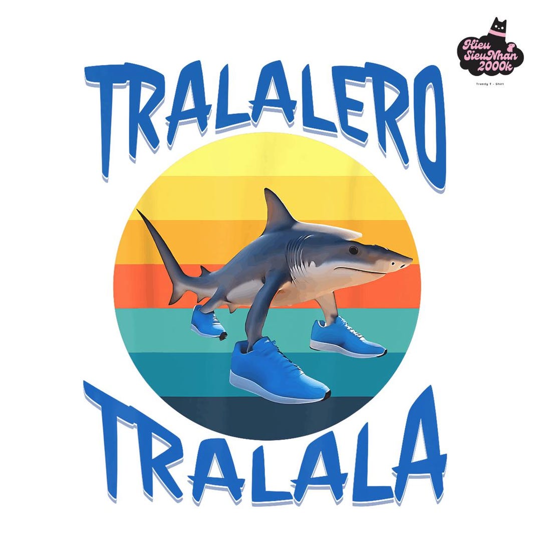 Tralalero Tralala Funny Retro, Tralalero Tralala Shark Meme PNG ...