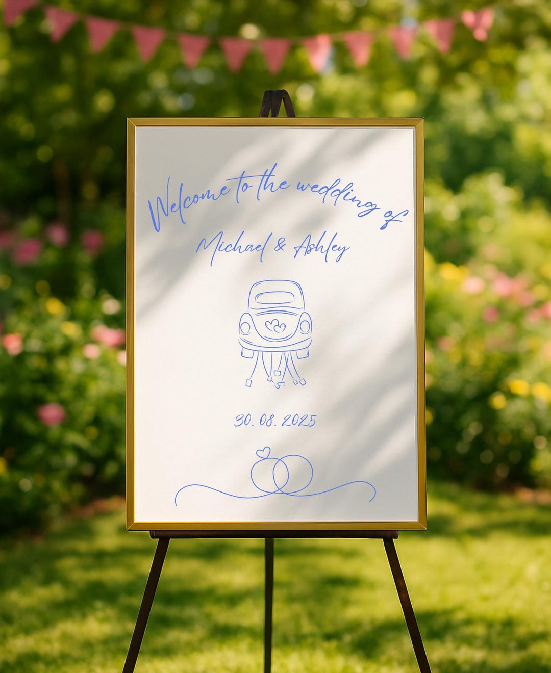 Hand Drawn Welcome Ceremony Sign Welcome Wedding Template Editable ...
