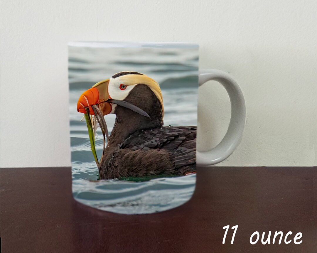 Quirky Tufted Puffin Mug - Perfect for Bird Lovers, Wildlife ...