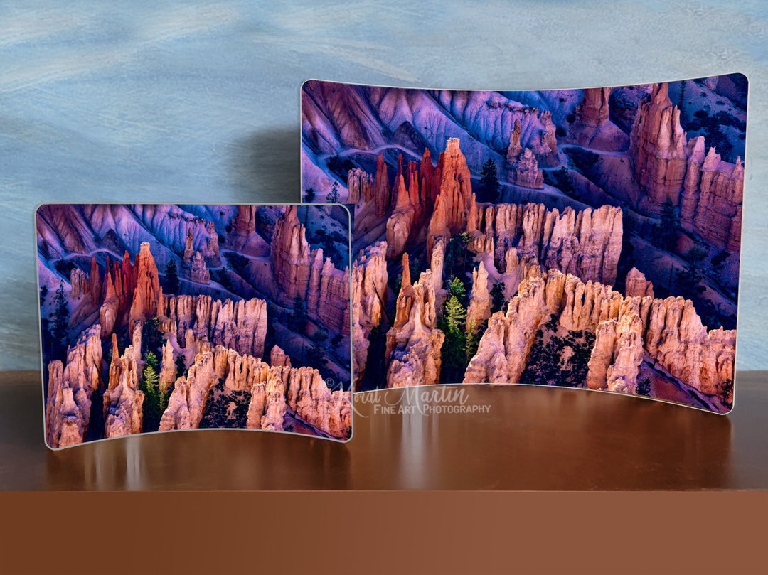 Bryce Canyon National Park Photo on Curved Metal - Stunning Utah Art on ...
