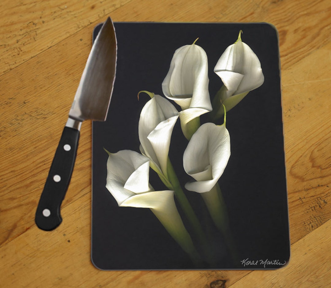 Calla Lily Cutting Board With Photo of Calla Lily Flowers, A Unique One ...