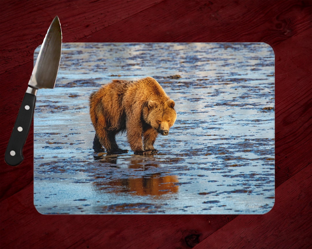 Coastal Brown Bear Cutting Board, Alaska Cutting Board, Chinitna Bay ...