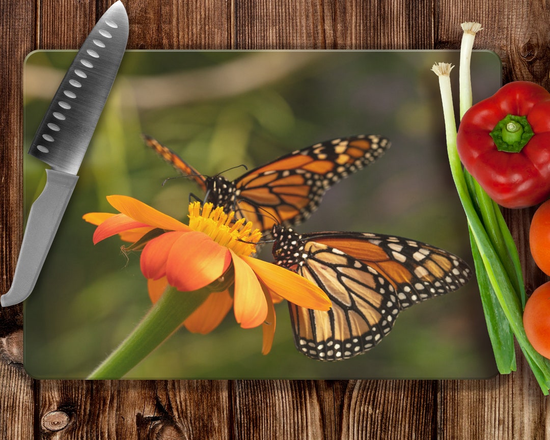Unique Monarch Butterfly Cutting Board for Butterfly Lover, Perfect as ...