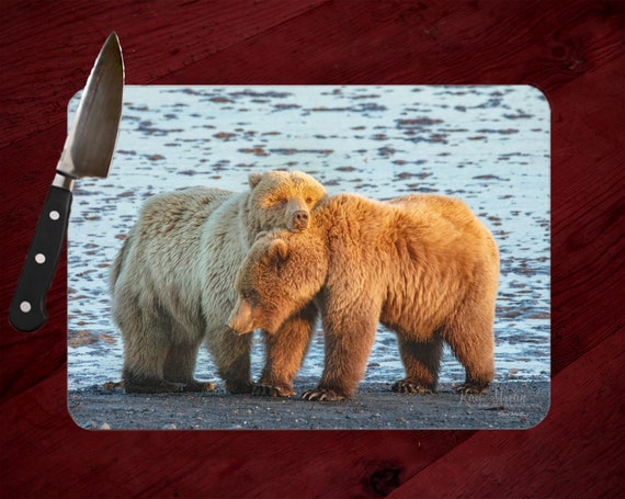 Coastal Bear Cutting Board Alaska Cutting Board Grizzly Bear - Etsy