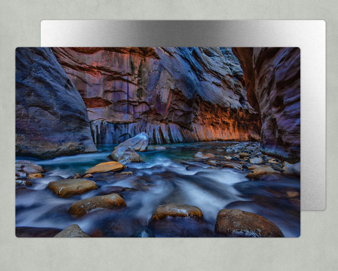 Zion Narrows Photo Print on Metal - Stunning Utah Art on Metal ...