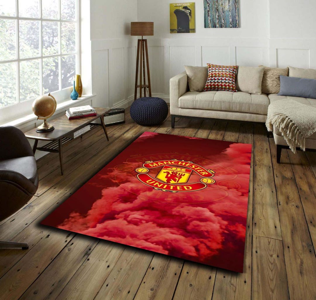 Manchester United Rug, Nonslip Rug, Anti-slip Rug, Custom Design Rug ...