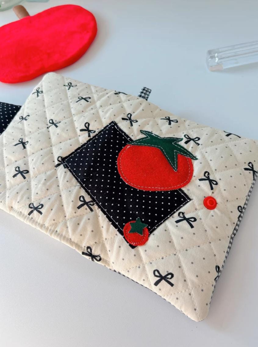 Sweet Tomato Notebook Cover, Cute Bookcover for Journals/planners (A5 ...