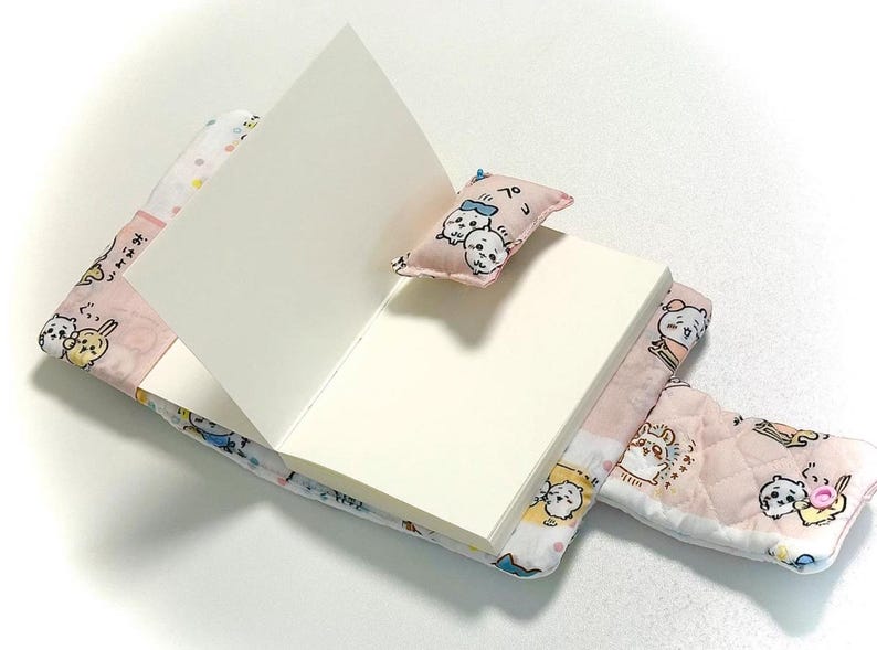 Chiikawa Cute Design Book Cover, Adorable Kawaii Journal Sleeve for ...