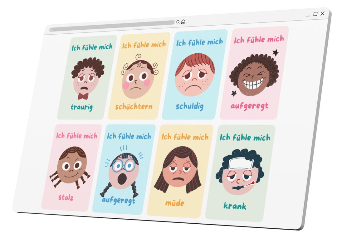 Digital Learning Cards for Feelings | Understanding Emotions for ...