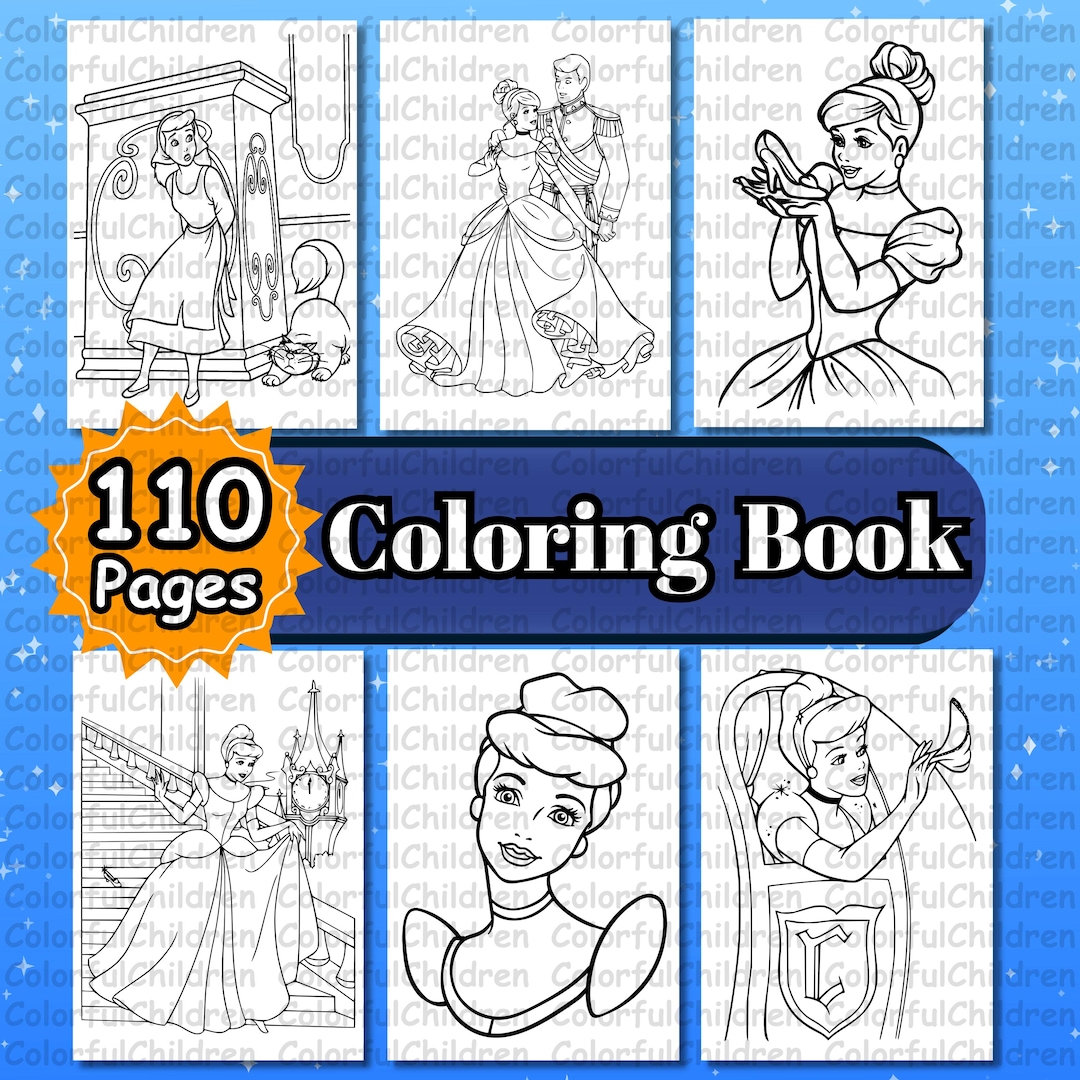 110 Pages / Coloring Book / Coloring Pages for Kids/ PDF File/ Digital ...