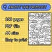 100 Pages / Coloring Book/ Coloring Pages for Kids/ PDF File/ Digital ...