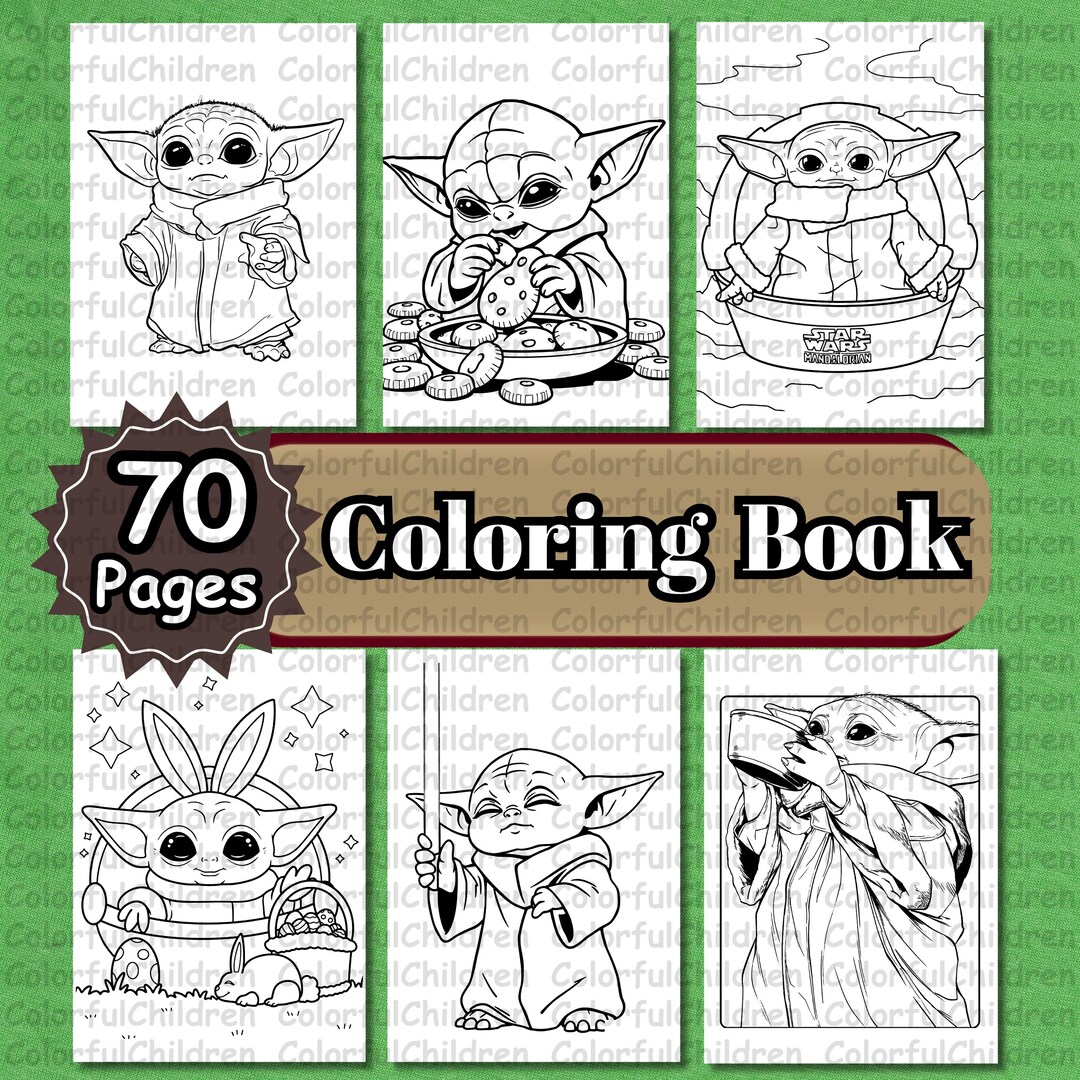70 Pages/ Coloring Book/ Coloring Pages for Kids/ PDF File/digital ...