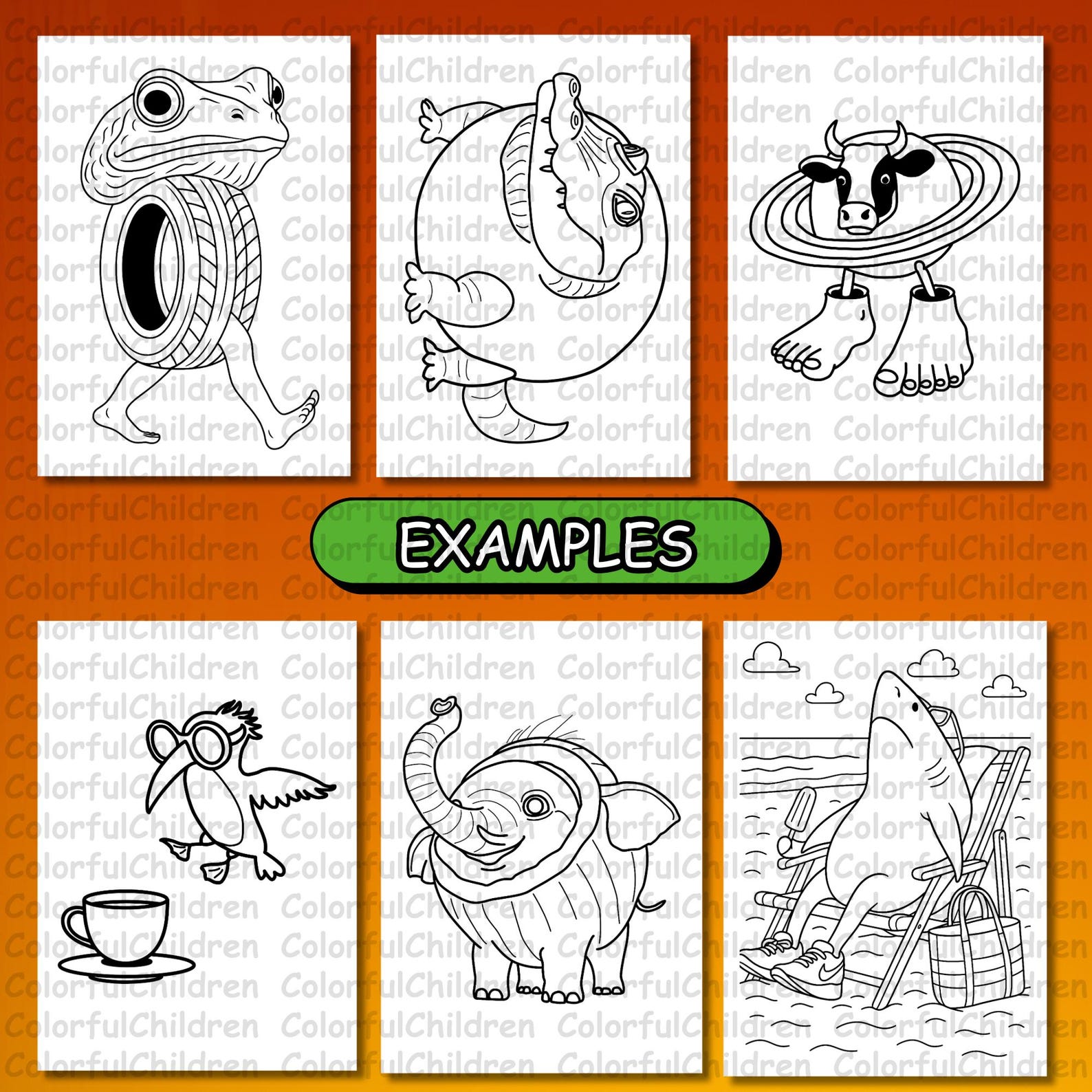 57 Pages / Brainrot Coloring Pages / PDF File/ Digital Download/ A4 ...