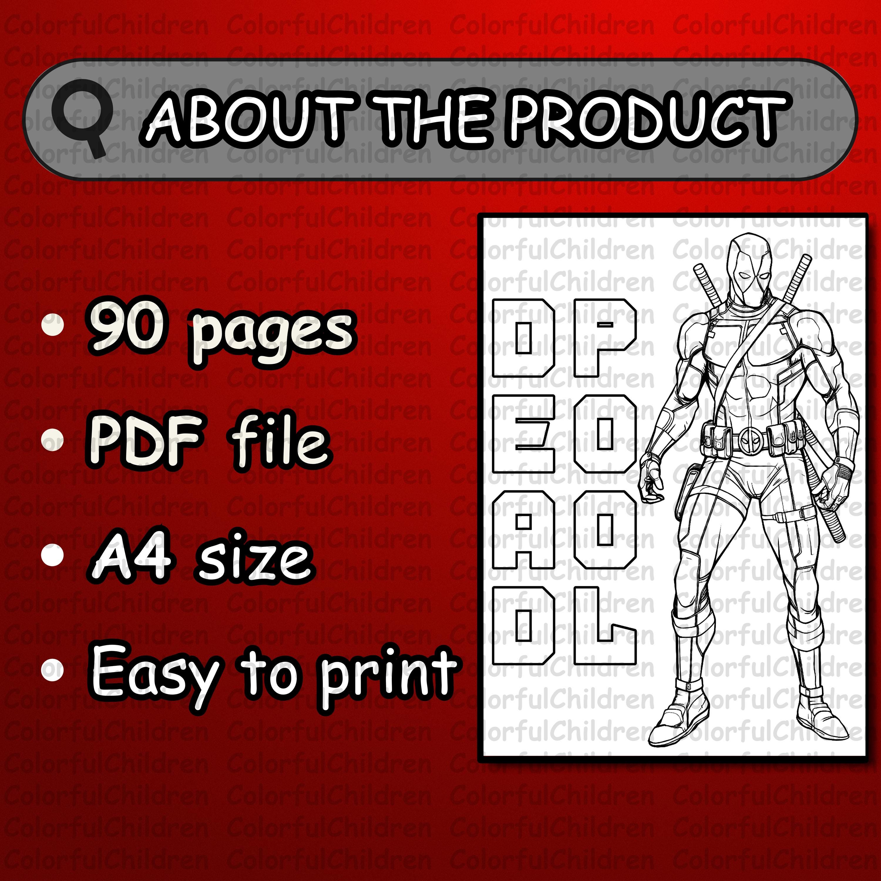 90 Pages/ Coloring Book/ Coloring Pages for Kids/ PDF File/digital ...