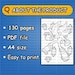 130 Pages / Coloring Book/ Coloring Pages for Kids/ PDF File/ Digital ...