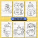 100 Pages / Coloring Book/ Coloring Pages for Kids/ PDF File/ Digital ...