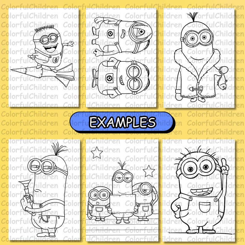 100 Pages / Coloring Book/ Coloring Pages for Kids/ PDF File/ Digital ...