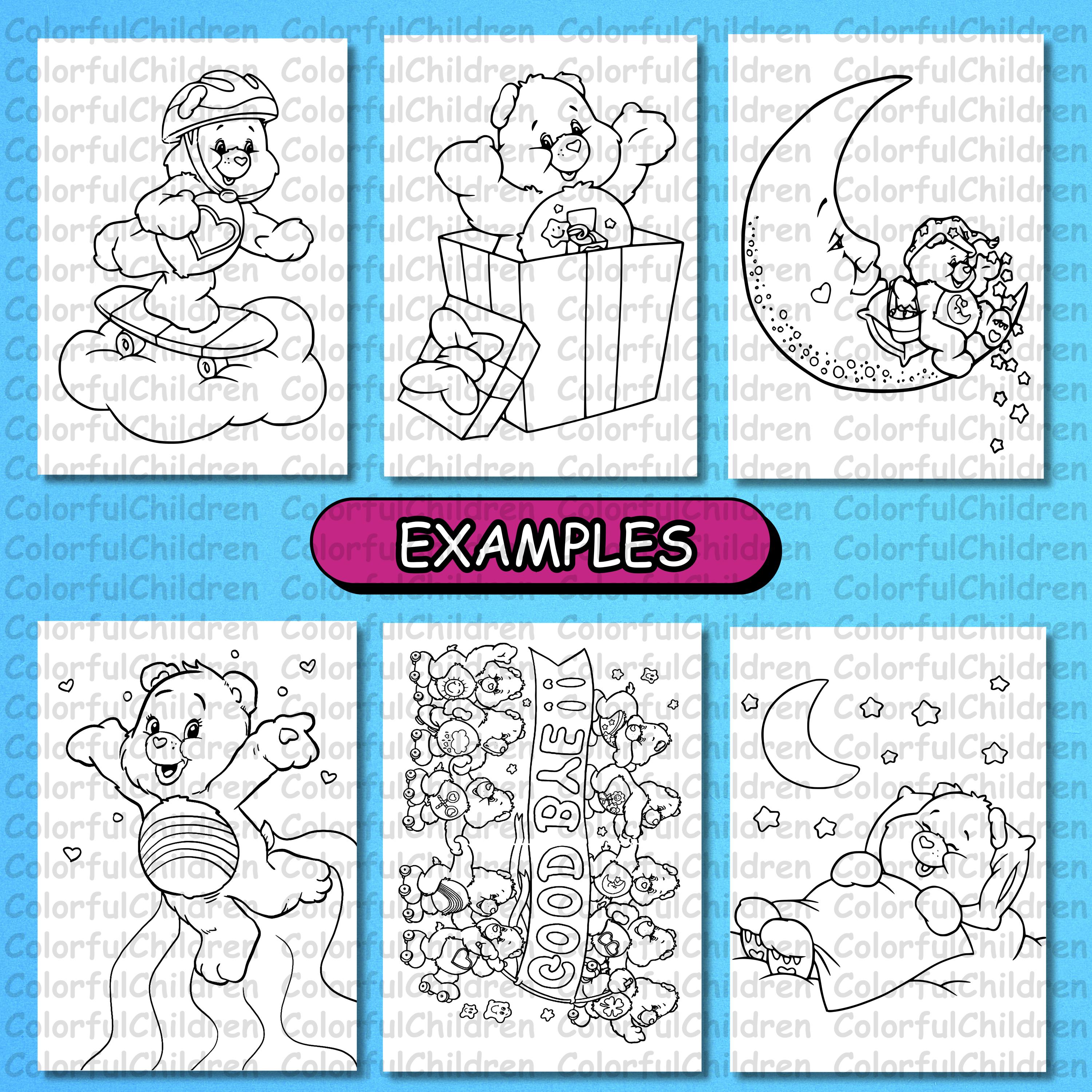 140 Pages / Cute Bears / Coloring Book/ Coloring Pages for Kids/ PDF ...