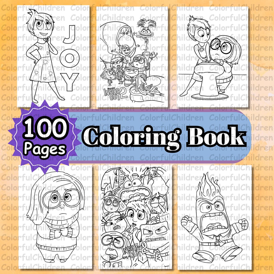 100 Pages/ Coloring Book/ Coloring Pages for Kids/pdf File/digital ...