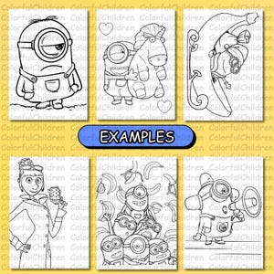 100 Pages / Coloring Book/ Coloring Pages for Kids/ PDF File/ Digital ...