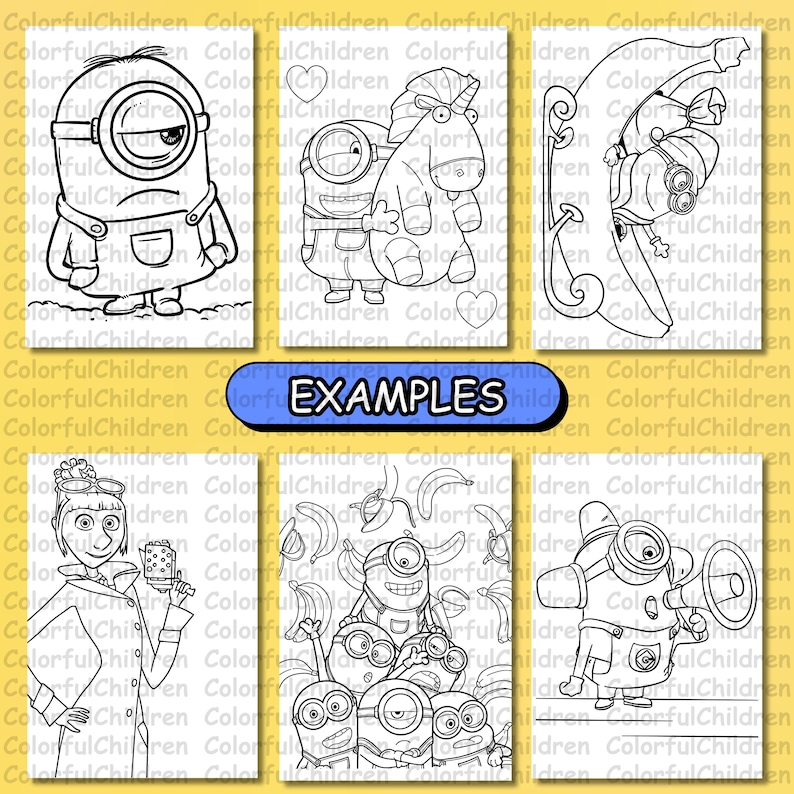 100 Pages / Coloring Book/ Coloring Pages for Kids/ PDF File/ Digital ...
