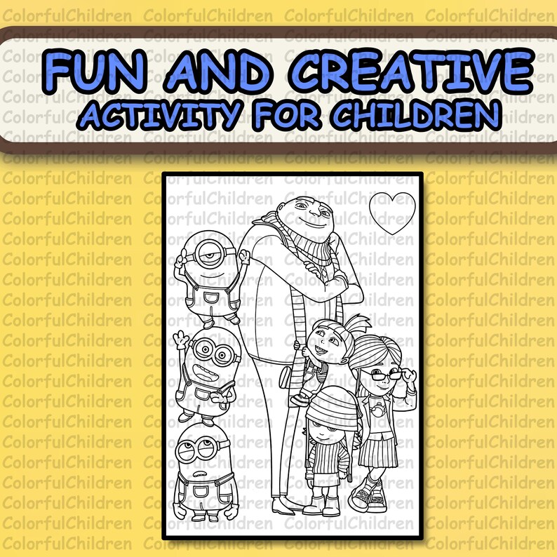 100 Pages / Coloring Book/ Coloring Pages for Kids/ PDF File/ Digital ...