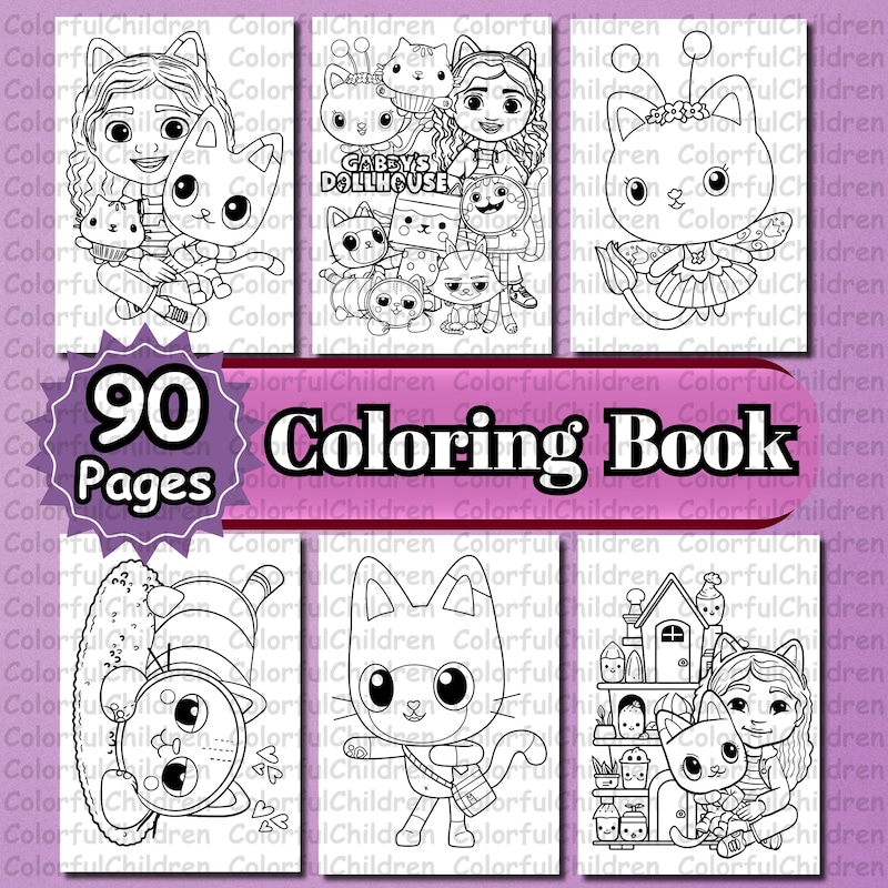 Kid Coloring House Coloring - Etsy