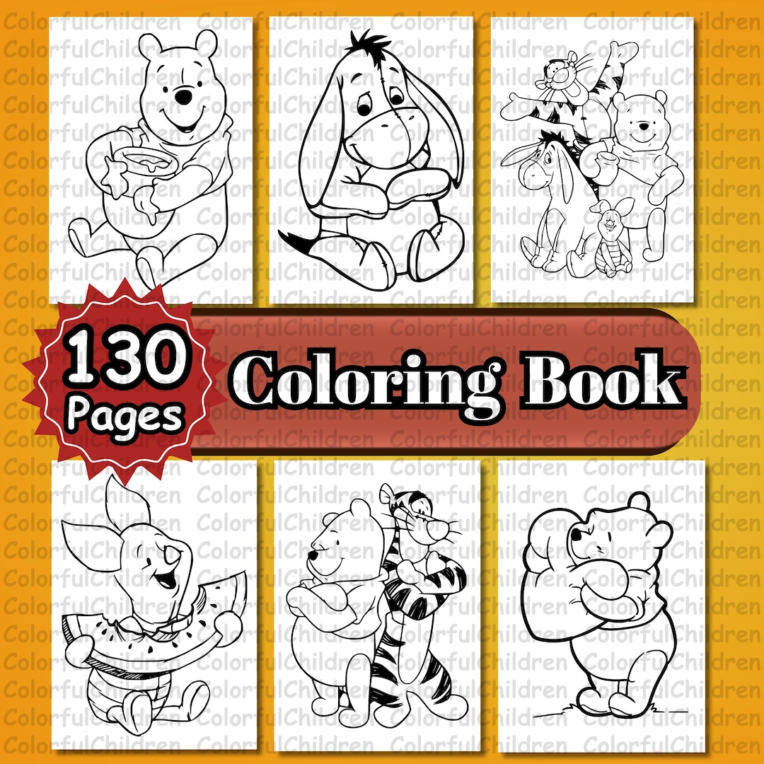 130 Pages / Coloring Book/ Coloring Pages for Kids/ PDF File/ Digital ...
