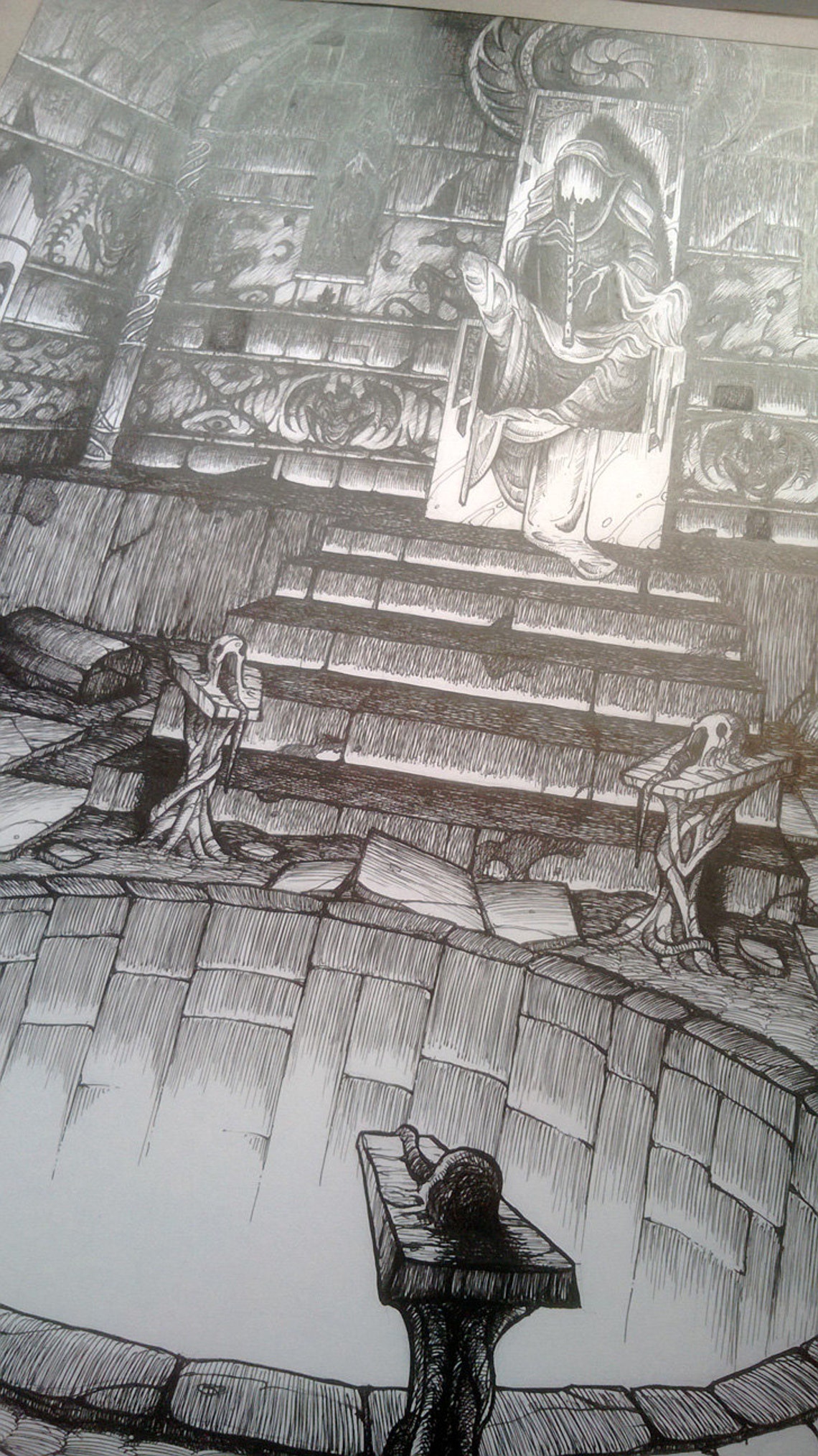 The High Priest Ink Drawing - Etsy Australia