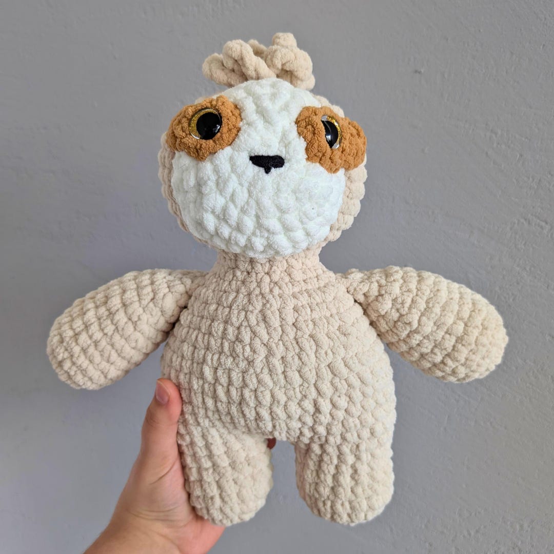 Crochet Sloth Plushie | Amigurumi Sloth, Handmade Stuffed Animal, Soft ...