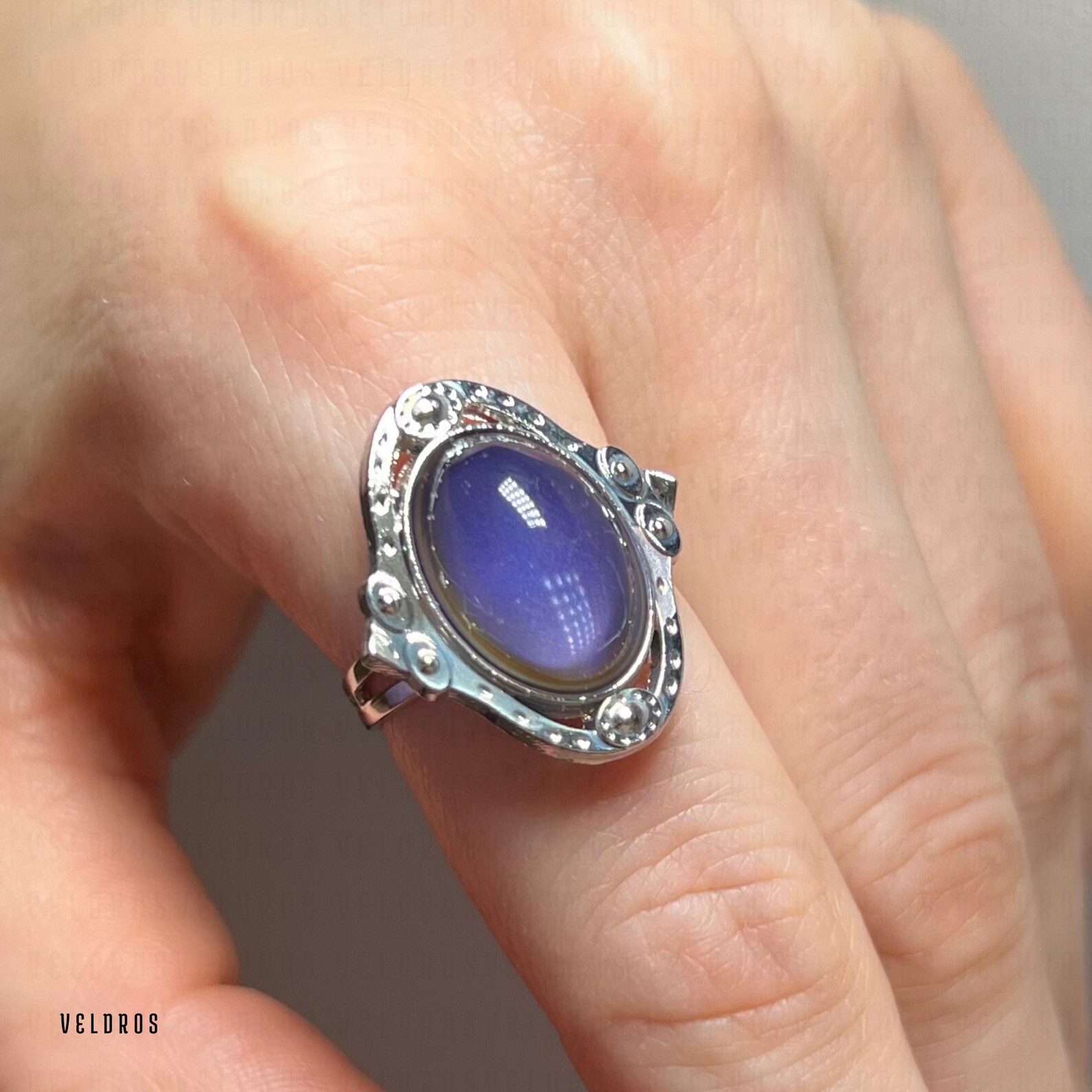 Colorful Mood Ring, Temperature Ring, Color Change Ring, Emotion ...