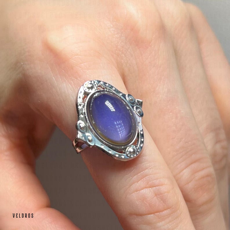 Colorful Mood Ring, Temperature Ring, Color Change Ring, Emotion ...