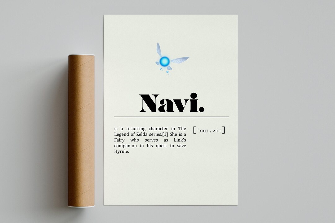 Zelda Navi Game Poster | Minimalist Game | Vintage Retro Art Print ...