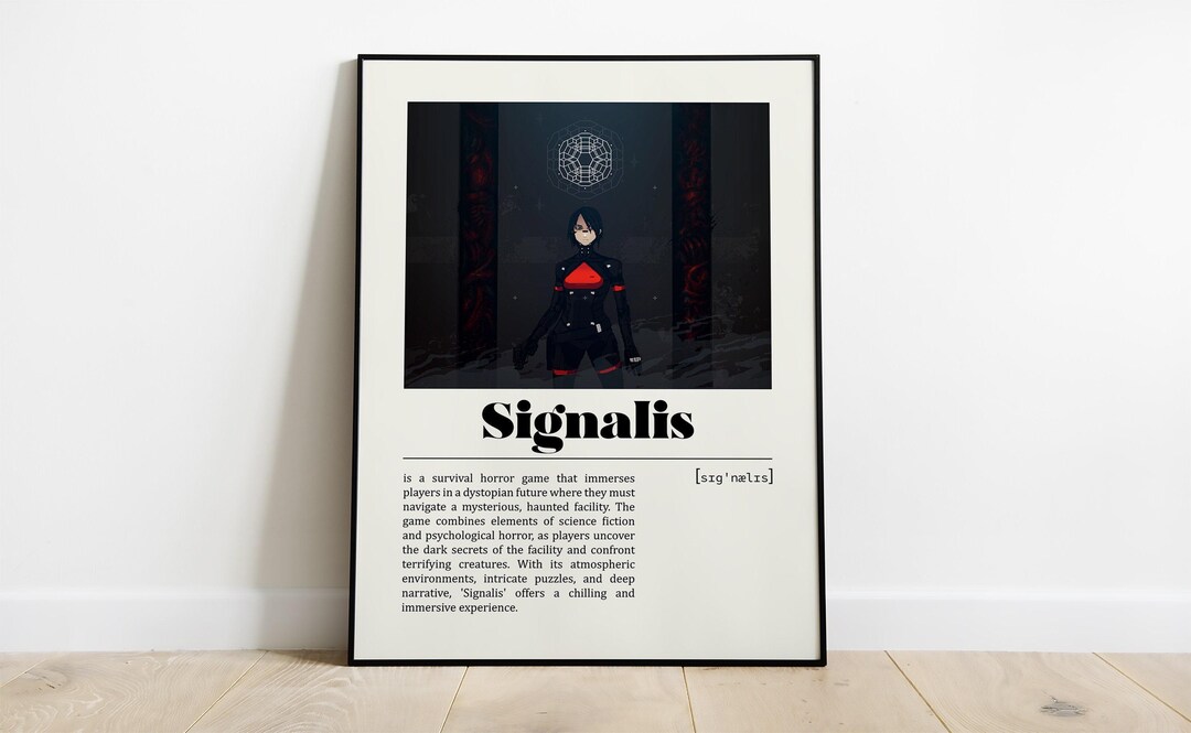 Signalis Game Poster | Minimalist Game | Vintage Retro Art Print ...