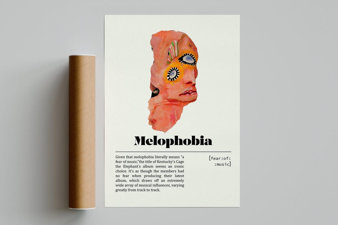 Cage the Elephant Melophobia Poster | Minimalist Music Poster | Vintage ...