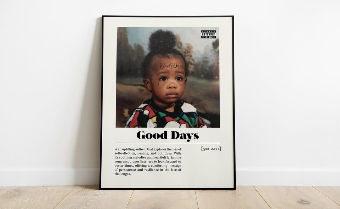 SZA Poster | Good Days Poster | Minimalist Music Poster | Vintage Retro ...