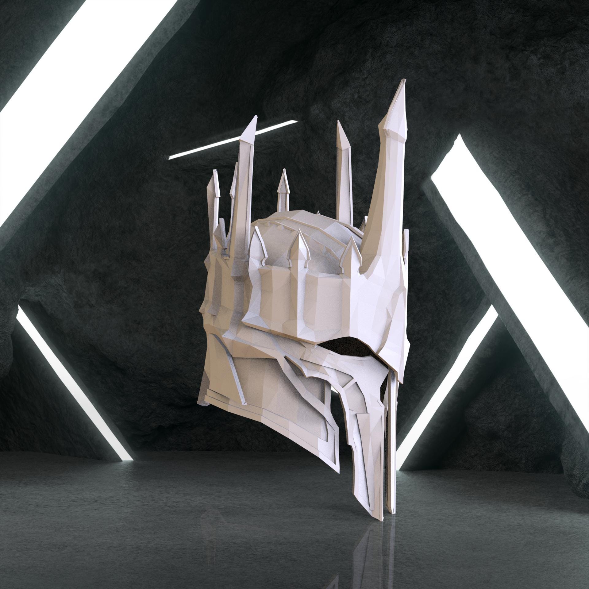 Sauron Armor Helmet, Sauron Armor Helmet STL, LOTR Stl File for 3D ...