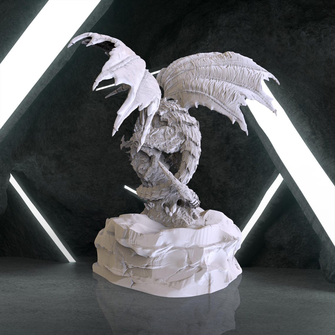 Titan Dragon Figure, Titan Dragon Digital 3D Model, Dragon Figure Stl ...