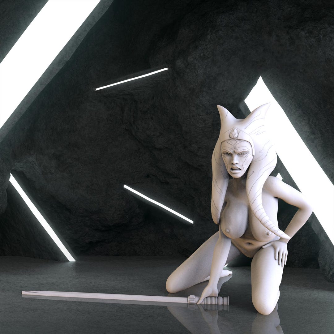 Women Ahsoka Tano NSFW Figure, Star Wars Digital 3D Model, Ahsoka Figure Stl 3D Model Design ...