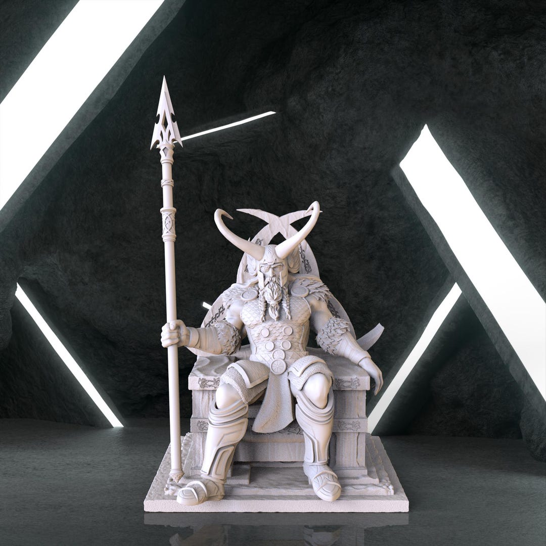 Odin Gods Figure, Odin Digital 3D Model, Odin Stl 3D Model Design, Gods ...