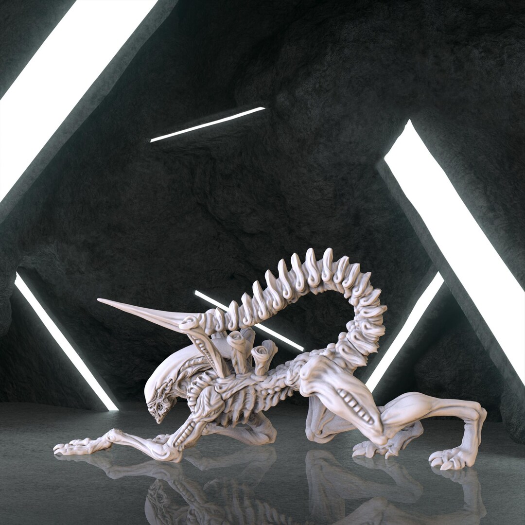 Xenomorph Figure Alien 3D, Stl Model Design, Statue, Xenomorph Digital ...