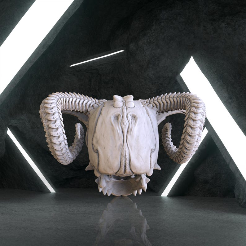 Skull of Demon, Skull of Demon Digital 3D Model, Demon Stl 3D Model ...