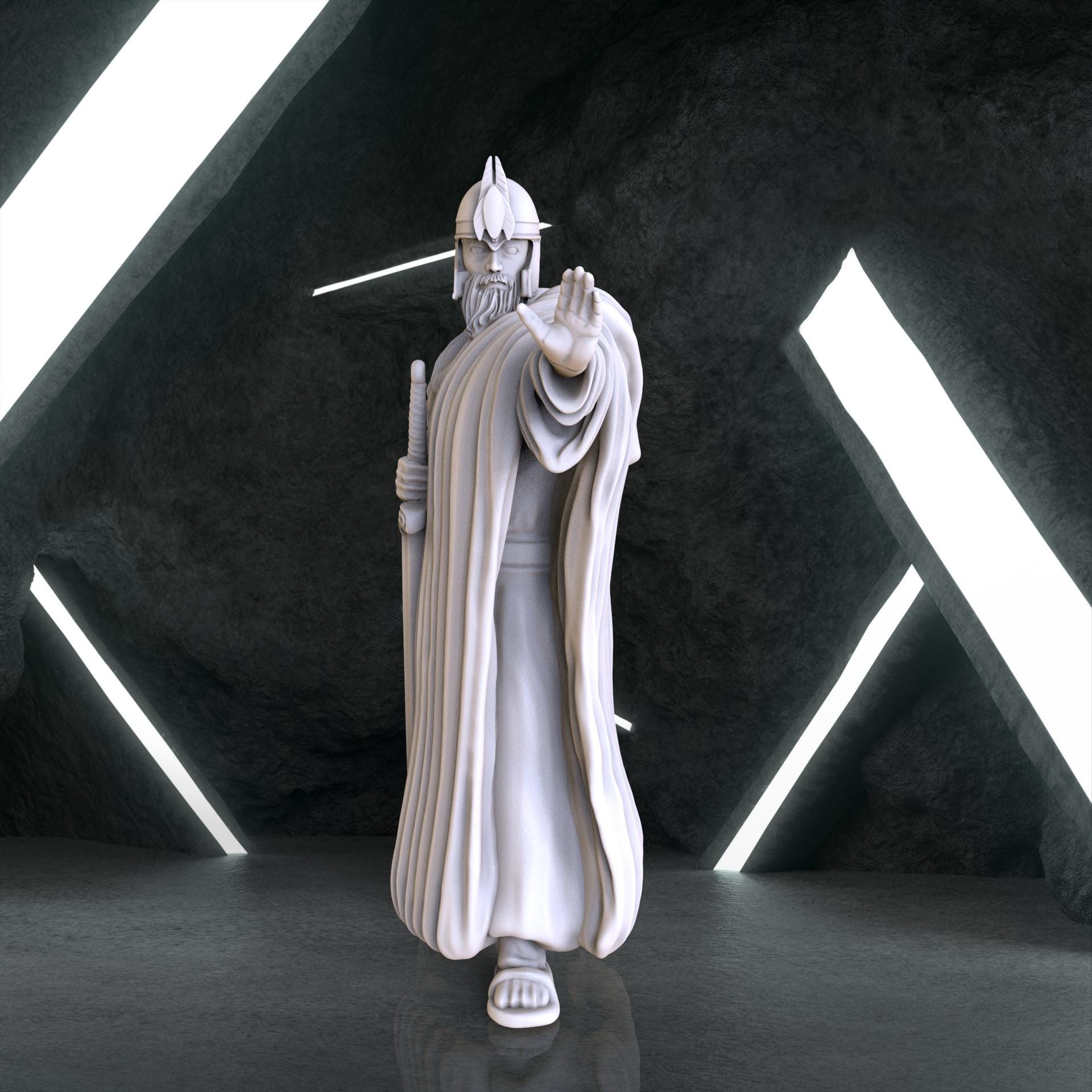 The Argonath Sculpture, the Argonath STL, LOTR Stl File 3D Printing ...