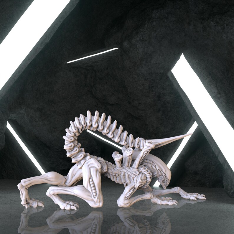 Xenomorph Figure Alien 3D, Stl Model Design, Statue, Xenomorph Digital ...
