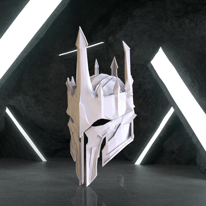 Sauron Armor Helmet, Sauron Armor Helmet STL, LOTR Stl File for 3D ...