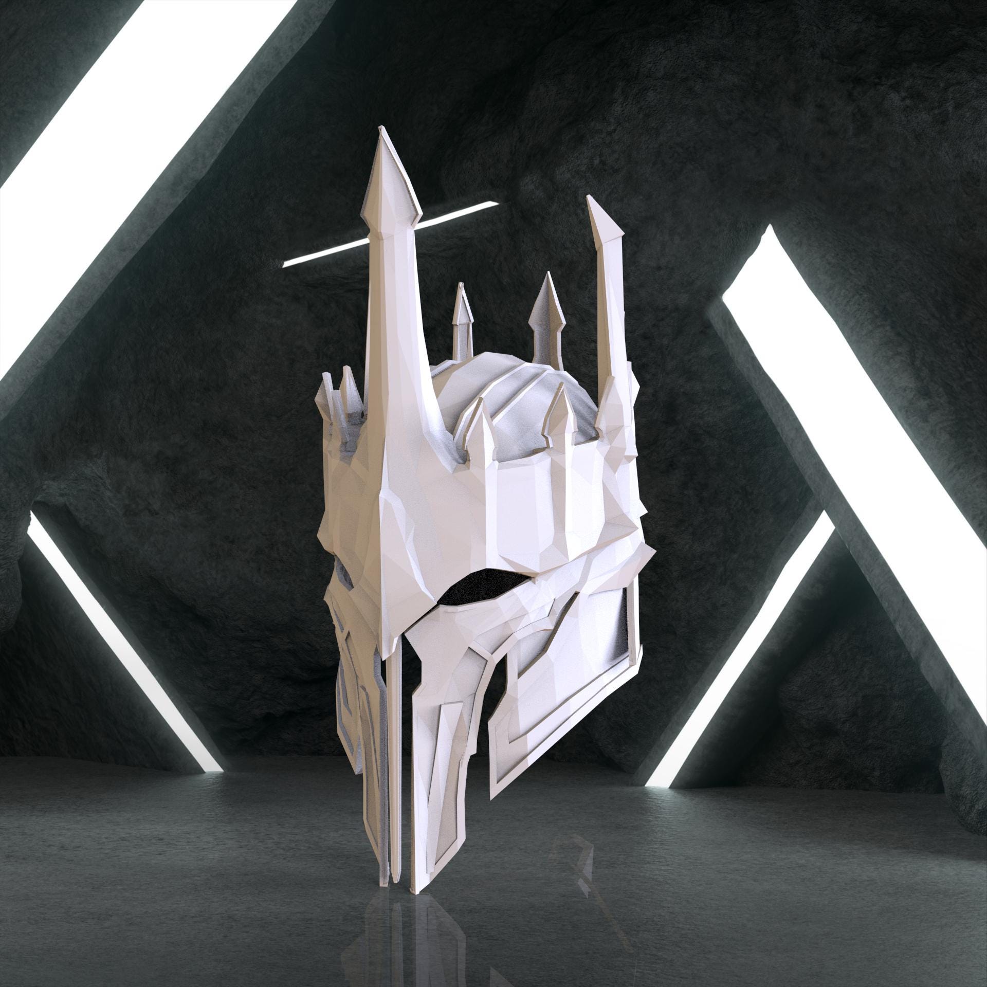 Sauron Armor Helmet, Sauron Armor Helmet STL, LOTR Stl File for 3D ...